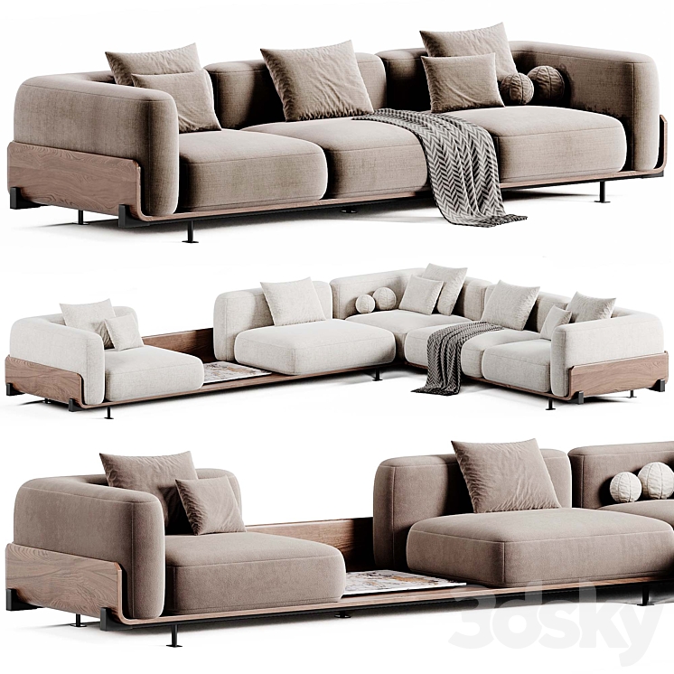 Positano Sofa By Casa | Sofa - Sofa - 3D model