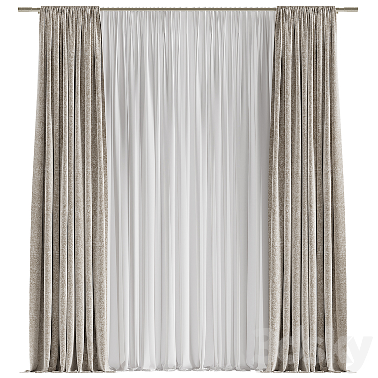 Curtain #007 - Curtain - 3D model Curtain #007 - Curtain - 3D model