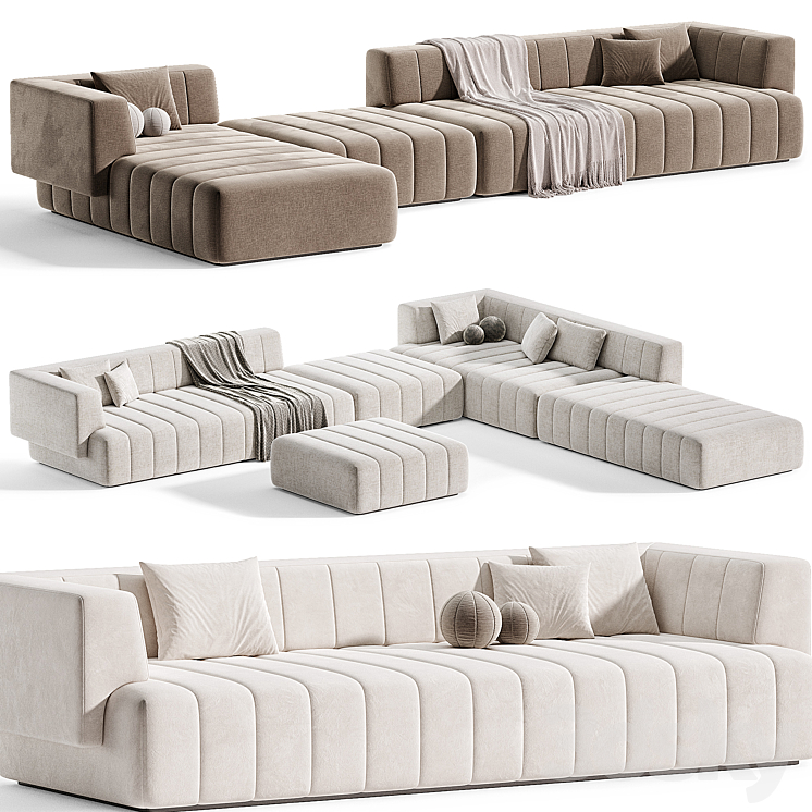 Modular Sofa HERO 2701 Sofa By Lago - Sofa - 3D model