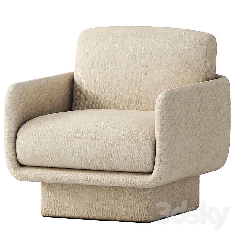Lilas armchair - Arm chair - 3D model