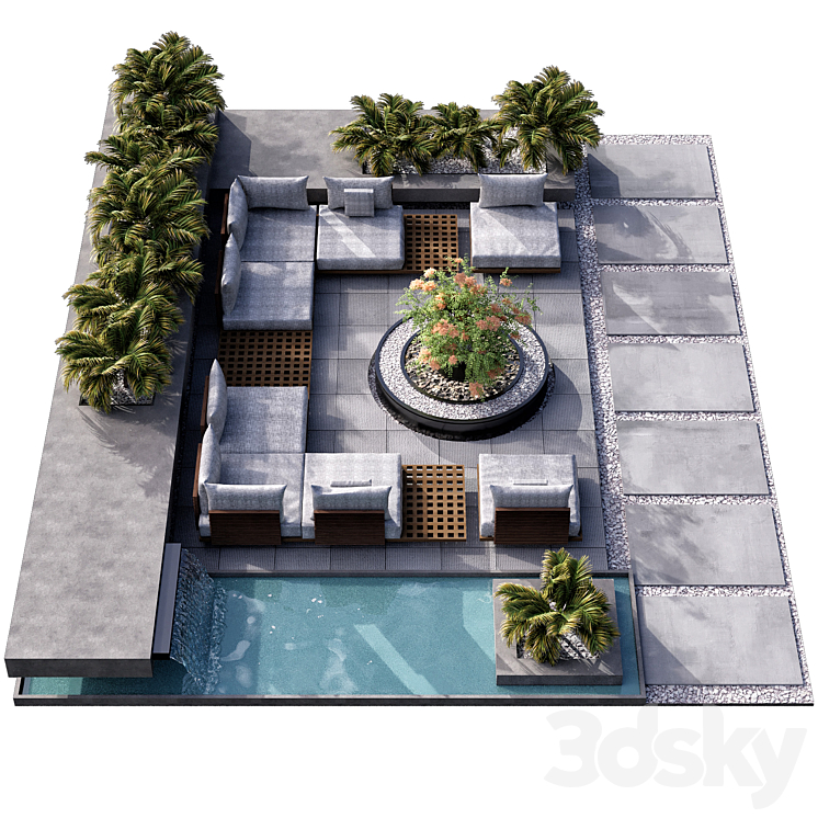 OUTDOOR SITTING AREA NO10 - Other - 3D model