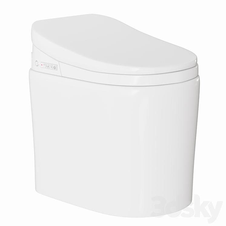 Small Size Bidet Smart Toilet - Toilet and Bidet - 3D model