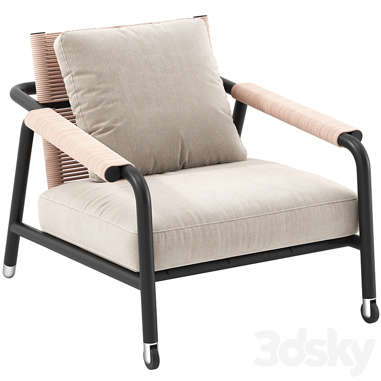 RODA Lounge Chair Astra - Arm chair - 3D model