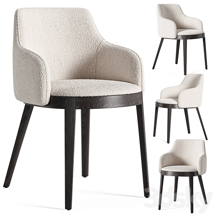 Calligaris Adel Wood Armchair 01 - Chair - 3D model