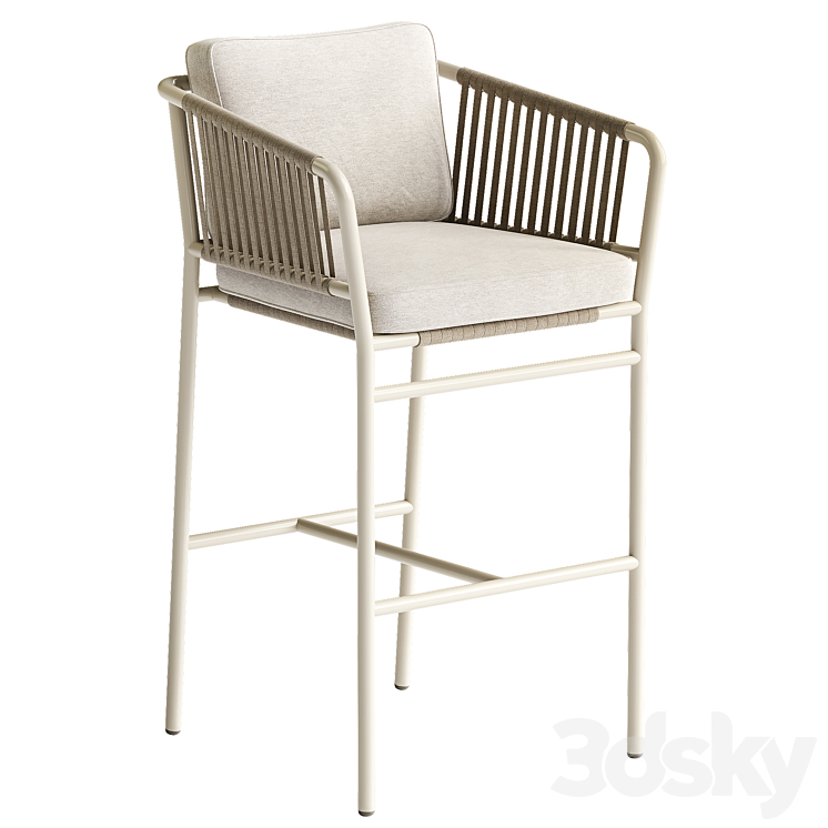 Capri Bar Stool by Parla - Chair - 3D model