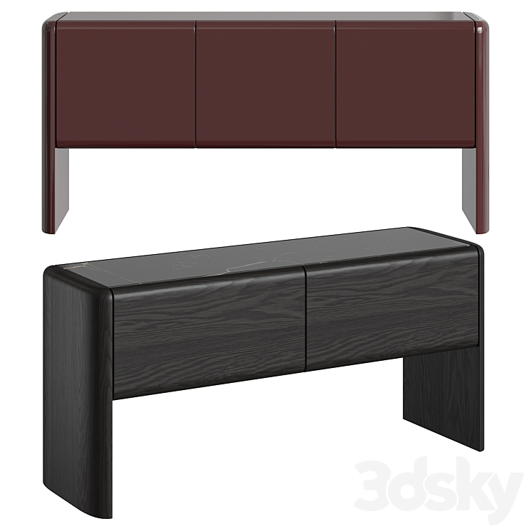 Poliform Duke (3 versions) - Sideboard & Chest of drawer - 3D model