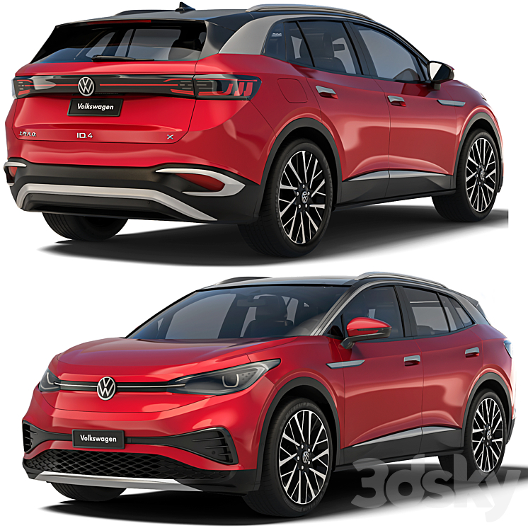 Volkswagen ID4 X 2021 - Transport - 3D model