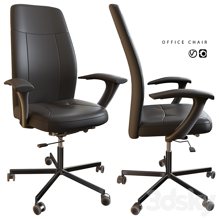 Office Chair | Bureaucrat CH-605 - Office furniture - 3D model