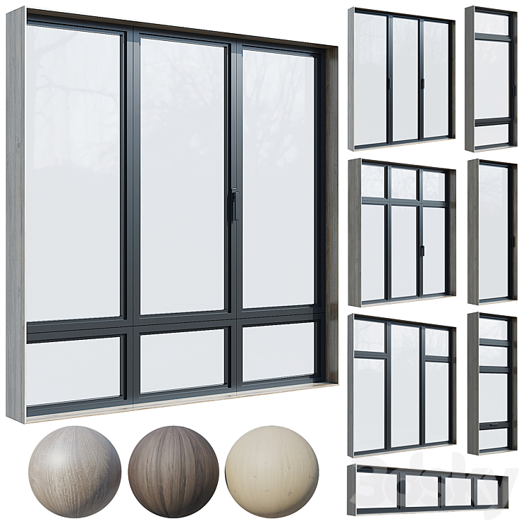 Modern windows modern windows 7 - Windows - 3D model