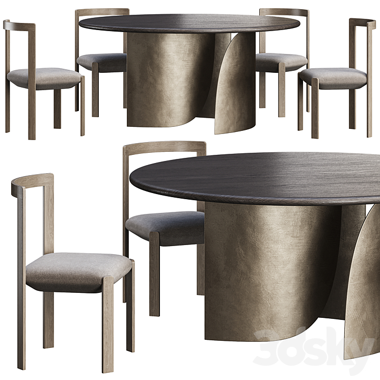 Table Sail by Nature Design and chair Motyga CH02 by NW.Bureau - Table ...
