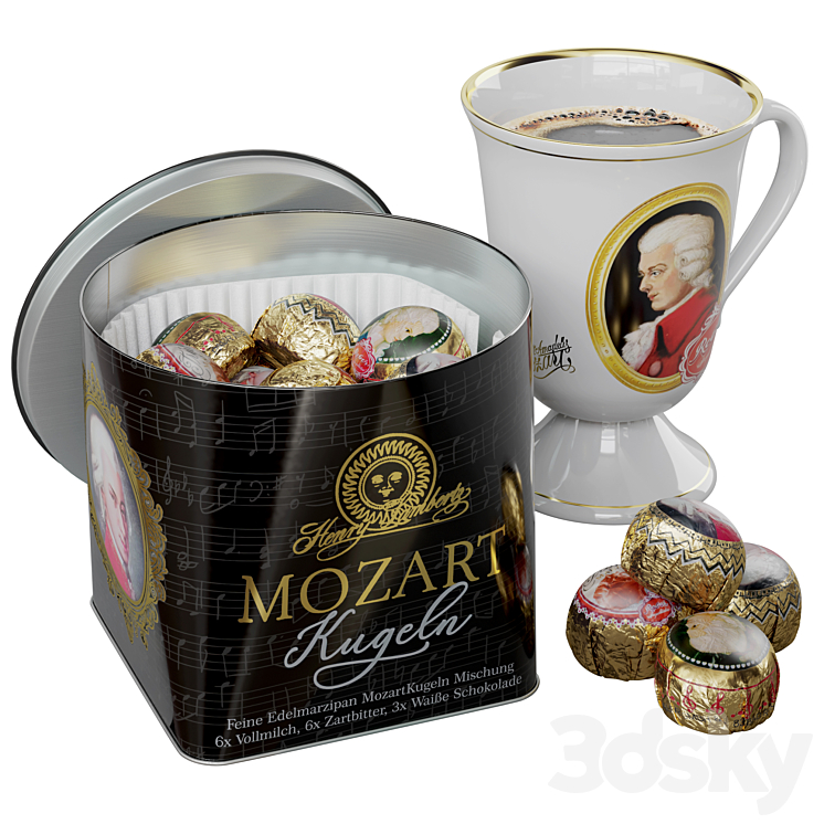 Mozart Kugeln candy - Food and drinks - 3D model