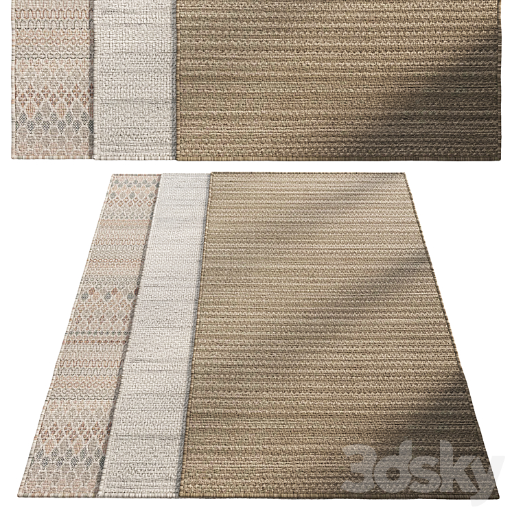 MC three carpet - Carpets - 3D model