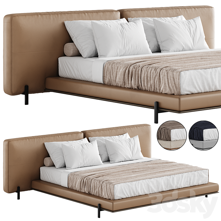Brera Bed by Poliform - Bed - 3D model