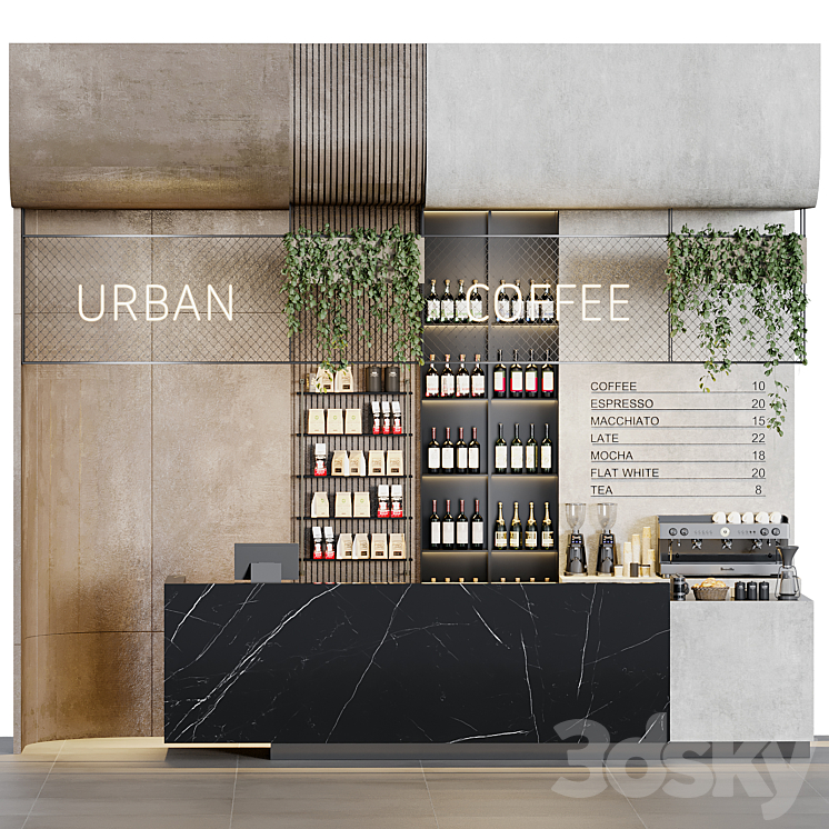Coffee bar 04 - Restaurant - 3D model