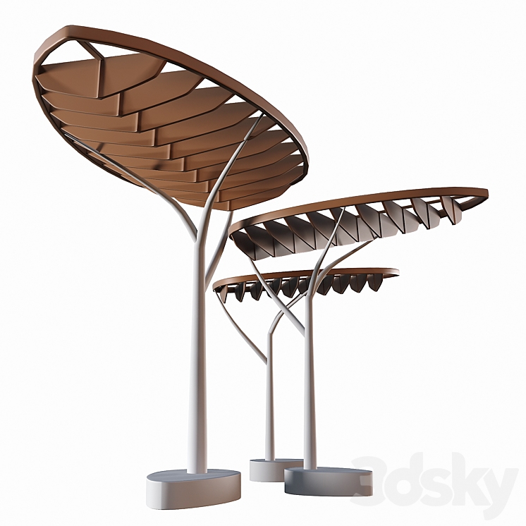 Modern Canopy - Urban environment - 3D model