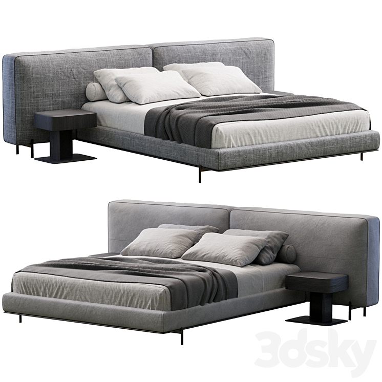 Brera Bed By Poliform - Bed - 3D model