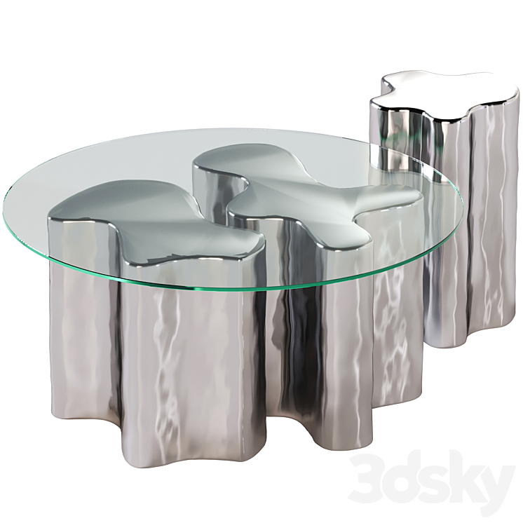 Theo Coffee and Side Table - McMullin & Co - Table - 3D model
