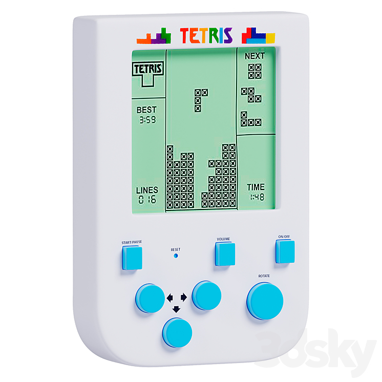 Mini Tetris - Toy - 3D model