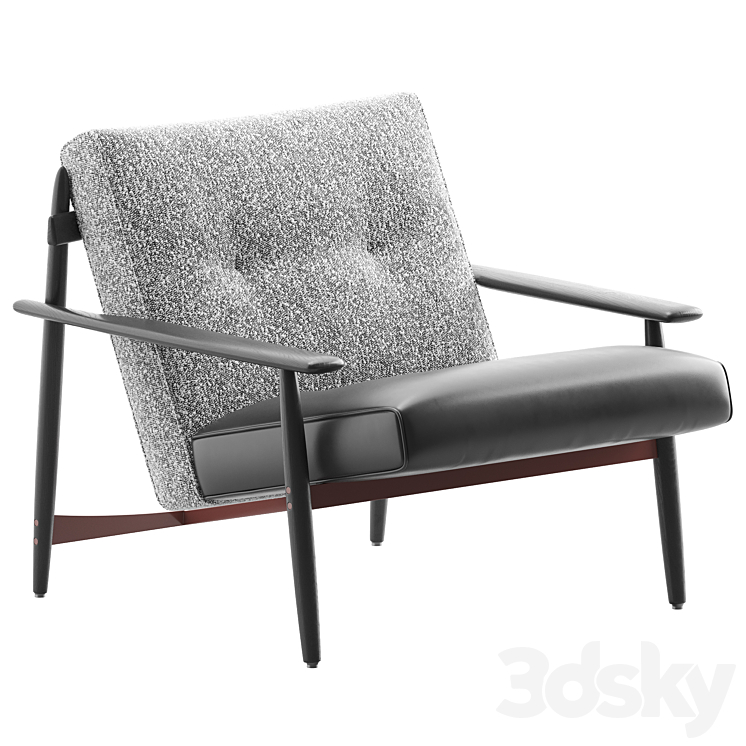 Trio Armchair by Minotti - Arm chair - 3D model
