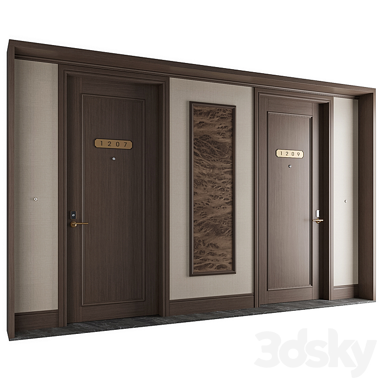 Modern Hotel Door 014 - Doors - 3D model