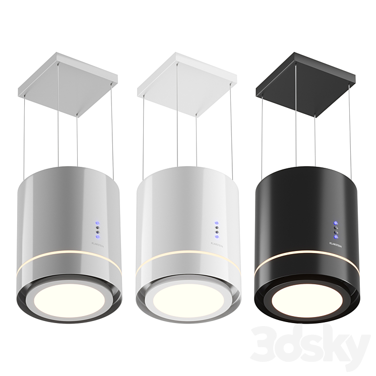 Klarstein - Tron Ambience island hood - Kitchen appliance - 3D model