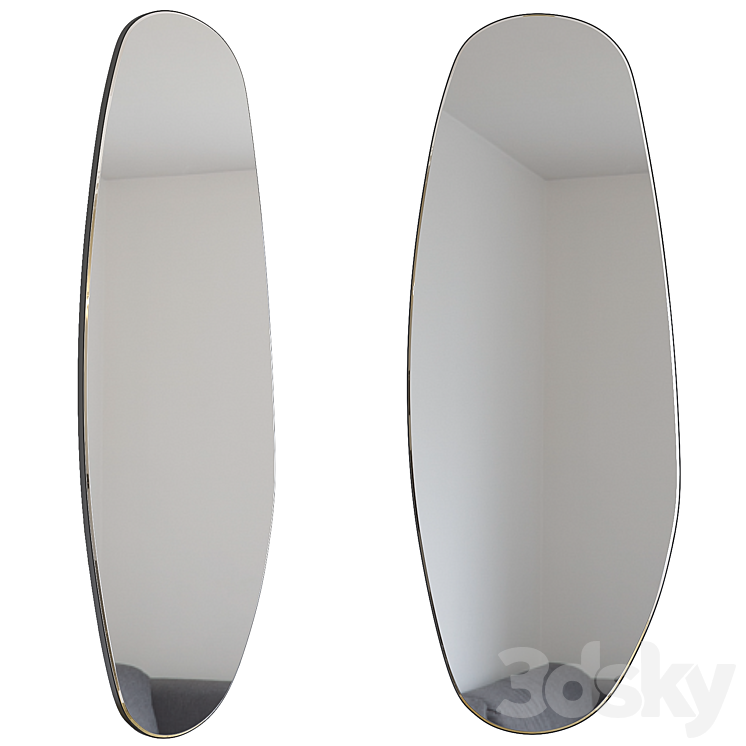 Wall mirror Opal Mirror Large 150 - Mirror - 3D model