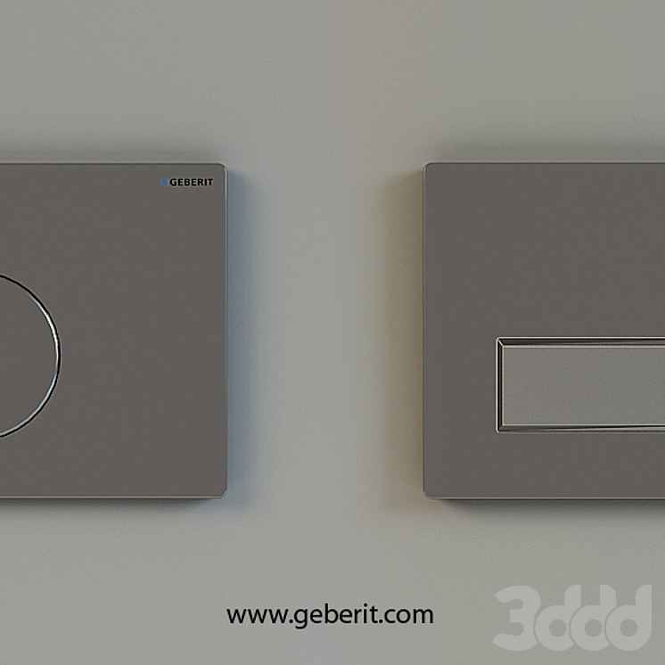 Geberit Sigma 10, Sigma 50 - Декор для санузла - 3D модель