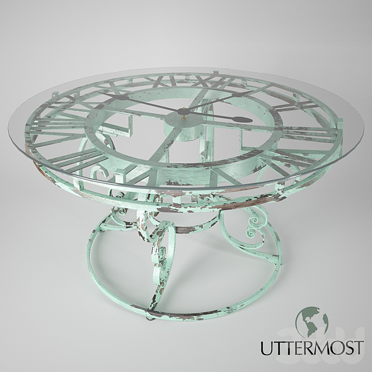 Uttermost Clock Table - Столы - 3D модель