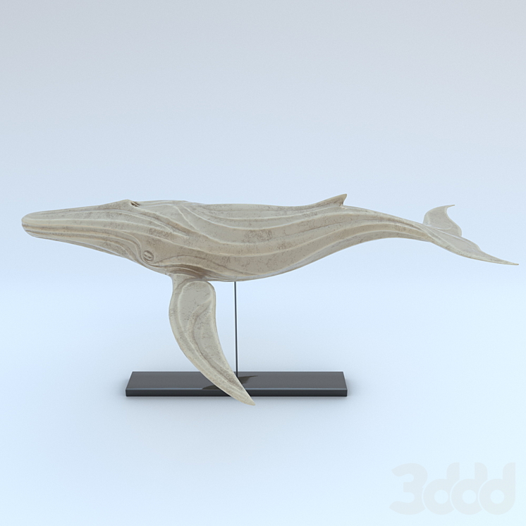 фигурка кита - Скульптуры - 3D модель