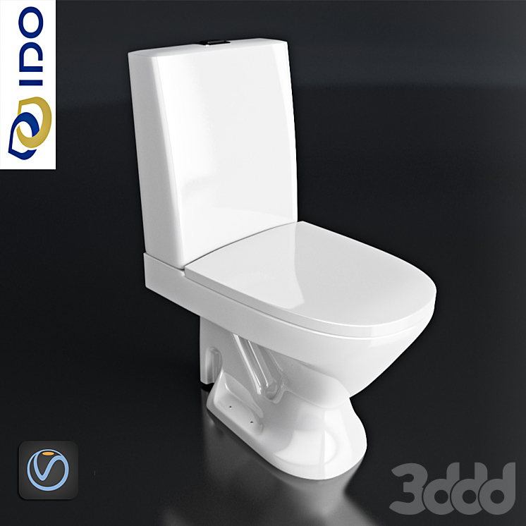 Унитаз IDO Seven D - Унитаз и Биде - 3D модель