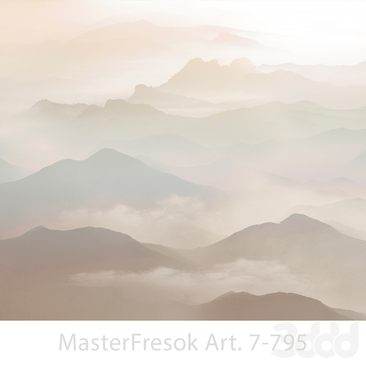 Фотообои MasterFresok Арт. 7-795 OM - Стены, обои - 3D модель