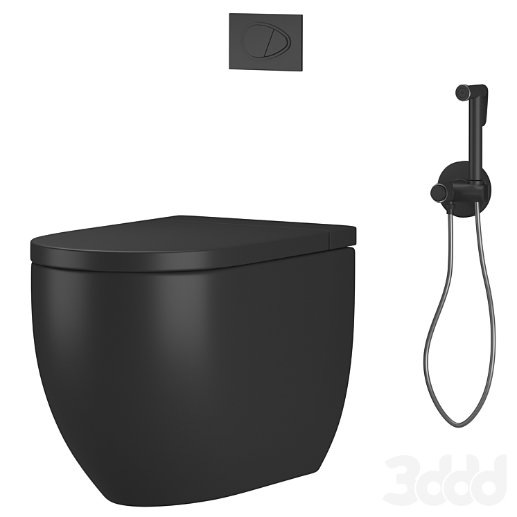 Duravit Set - Унитаз и Биде - 3D модель