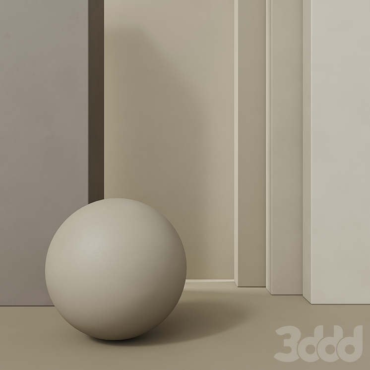 Матовая краска для стен - Стены, обои - 3D модель