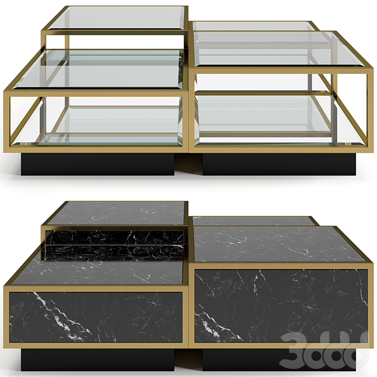 Eichholtz Concordia coffee tables set - Столы - 3D модель
