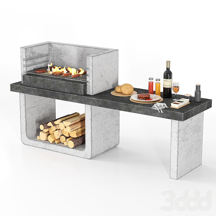 Barbecue 30 - Барбекю и гриль - 3D модель