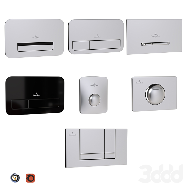 Кнопки смыва Villeroy & Boch для инсталляции (7 шт.) - Декор для ...