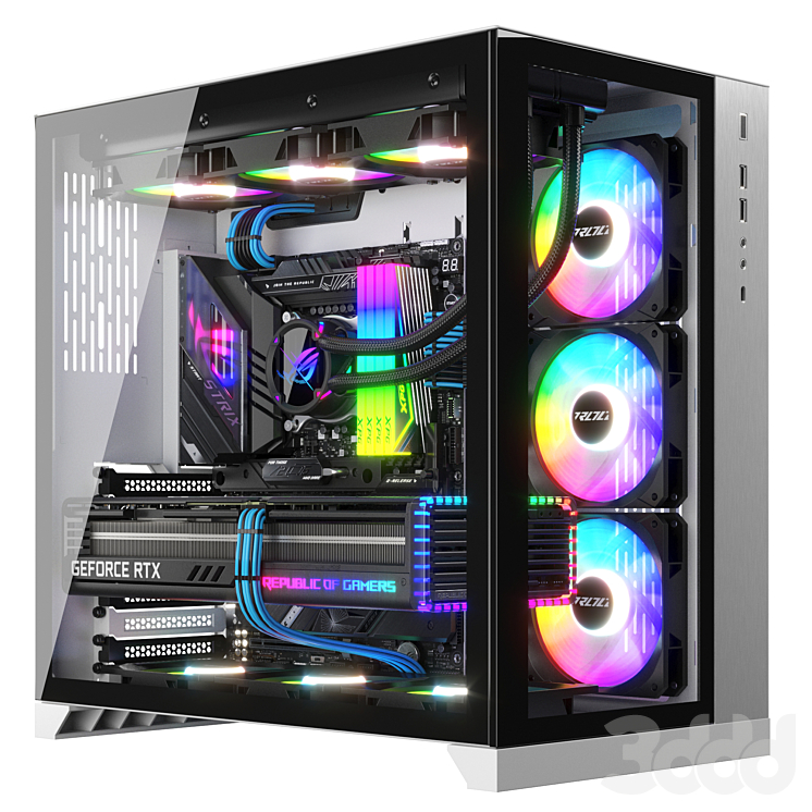 Gaming PC 2 - Компьютеры, электроника - 3D модель