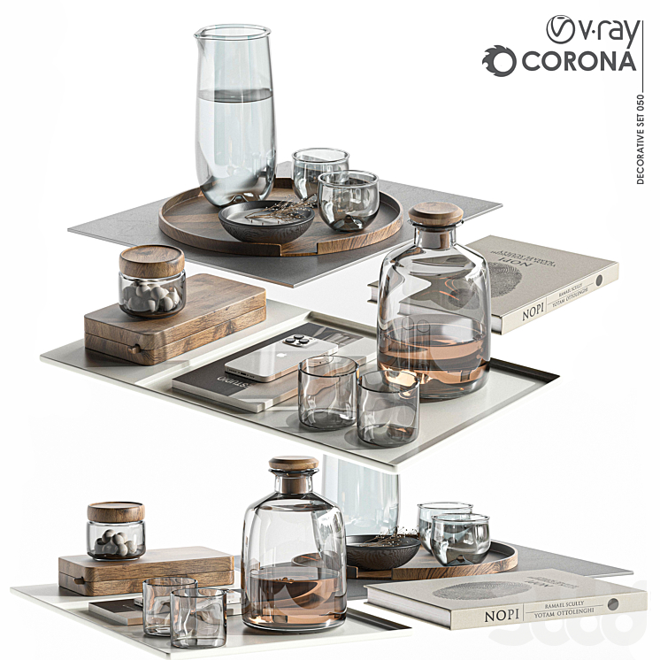 Decorative Set 050 Декоративный набор 3d модель
