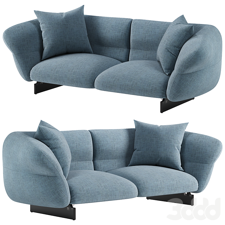 Moncloud 2 Seater Sofa By Cassina Диваны 3d модель