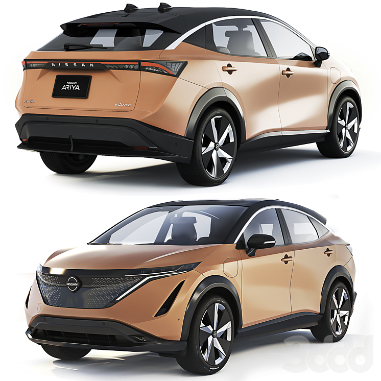 Nissan Ariya 2022 - Транспорт - 3D модель