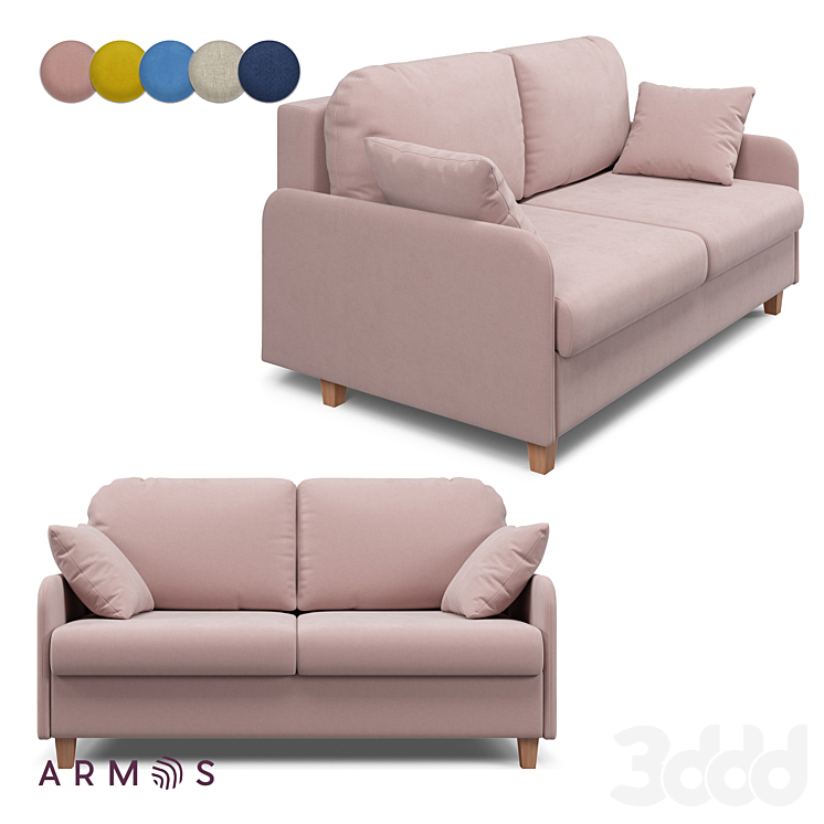 ОМ Диван NILS MINI от Armos - Диваны - 3D модель