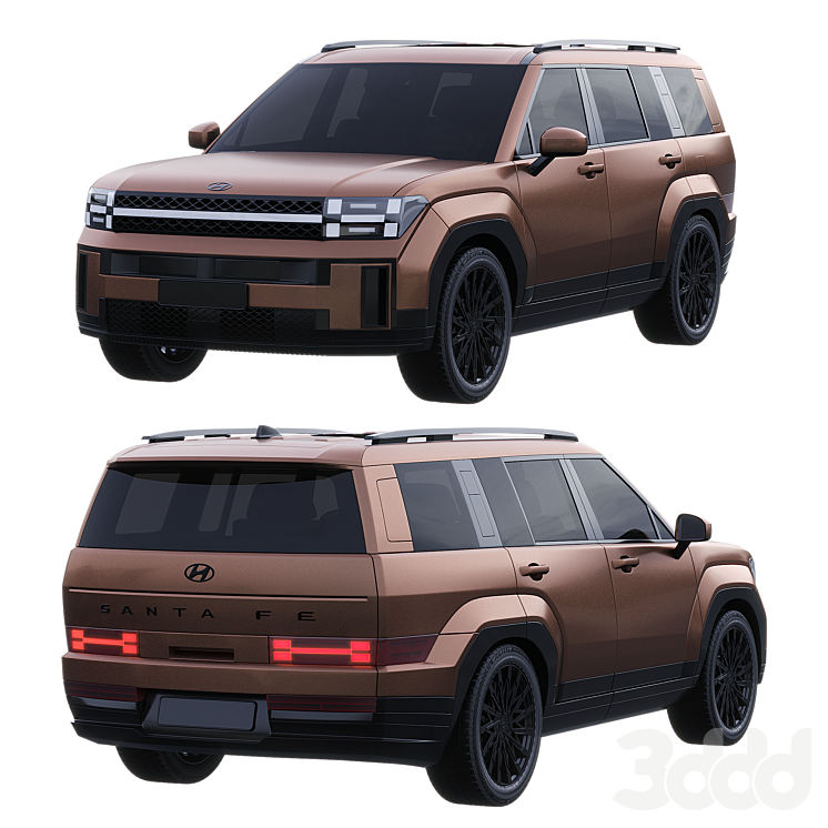 Hyundai Santa Fe - Транспорт - 3D модель