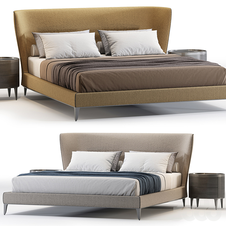 Poliform GENTLEMAN Bed - Кровати - 3D модель