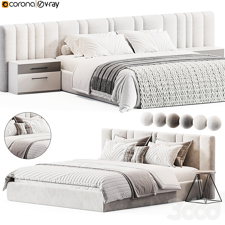 Karphi Nap Giorgetti Bed by Miliashop - Кровати - 3D модель