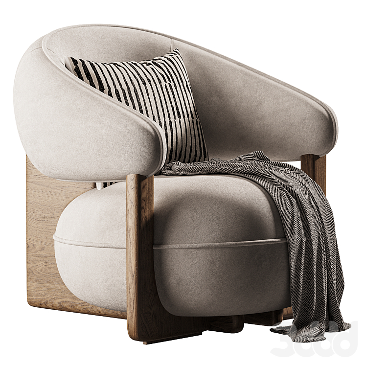 Ruby Lounge modern armchair - Кресла - 3D модель