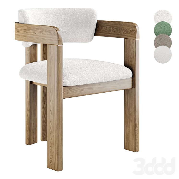 Rodin Dining Arm Chair - Стулья - 3D модель