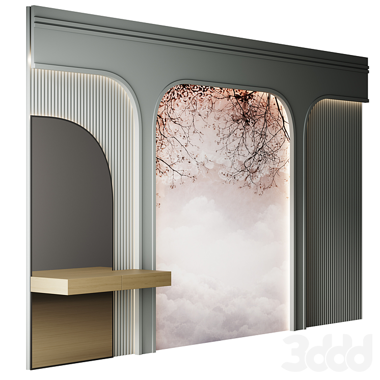 Wall Panel 3 - Изголовья - 3D модель