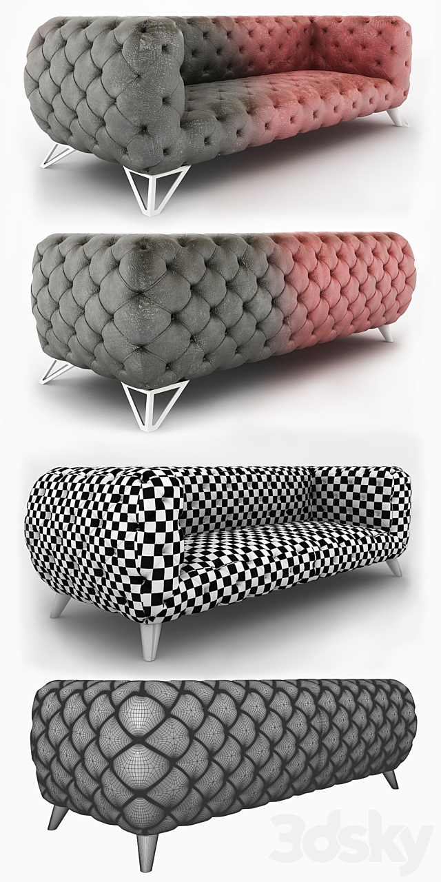 Chester Sofa - Sofa - 3D Models