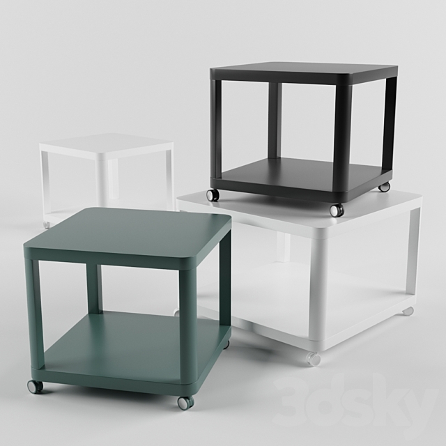 IKEA TINGBY side tables on castors - Table - 3D Models