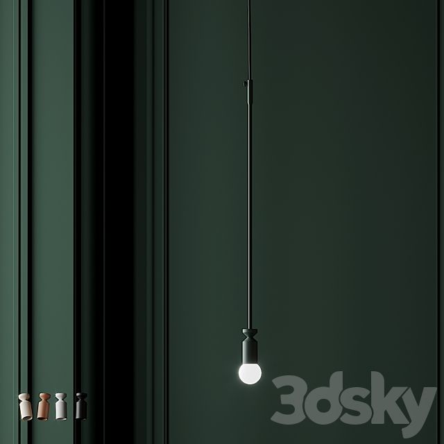 FILD and Plumen STICK Lamp - Pendant light - 3D Models